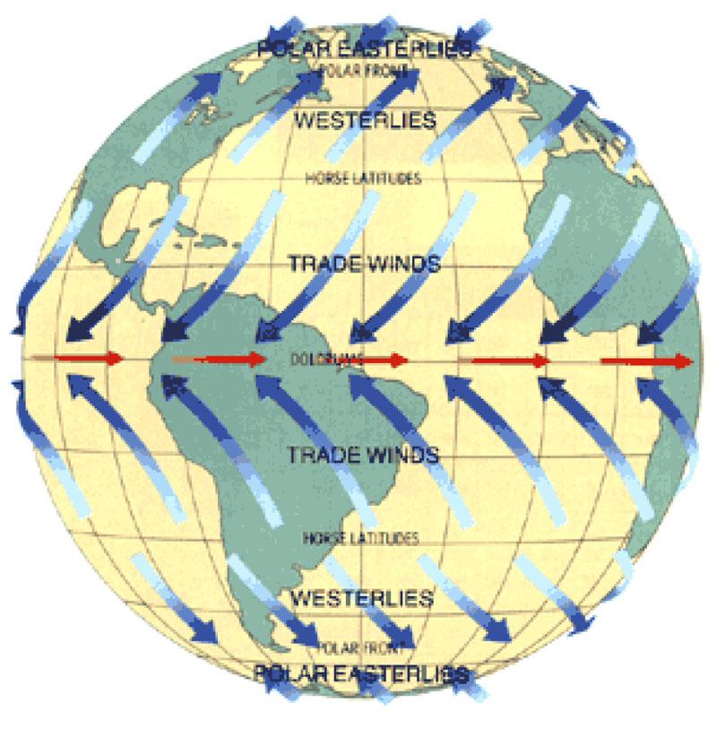 Wind earth map: a global map of wind, weather, and ocean conditions ...